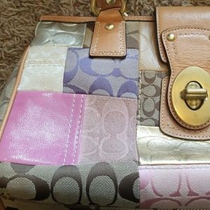 Coach | Bags | Coach Patch Work Hand Bag Purse | Poshmark